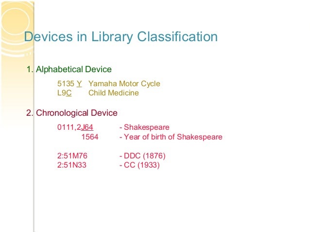 Library Classification
