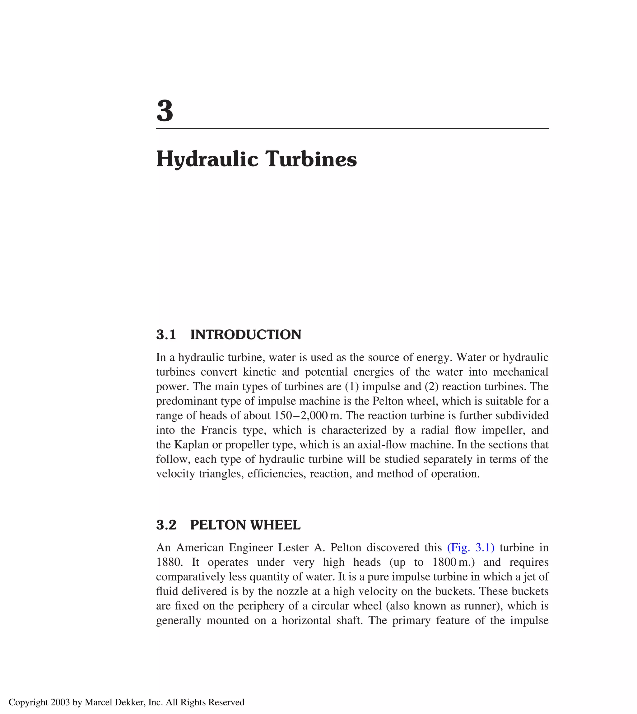 Hydraulic Turbines | PDF