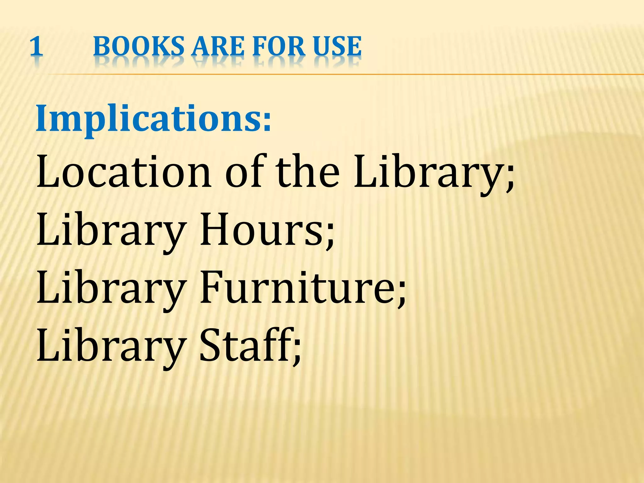 Five Laws of Library Science | PPTX