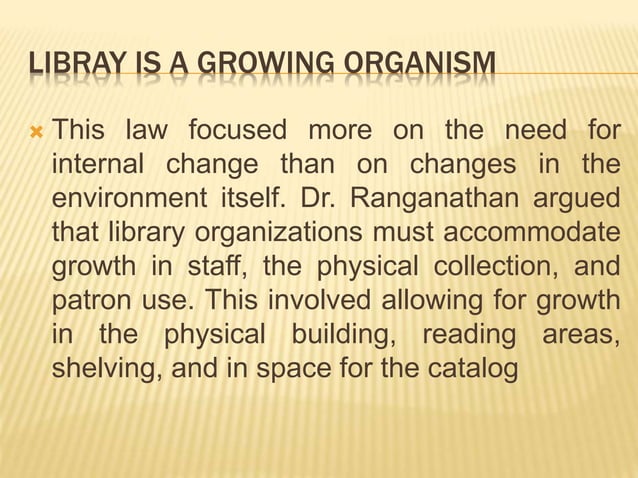 Five Laws of Library Science | PPTX