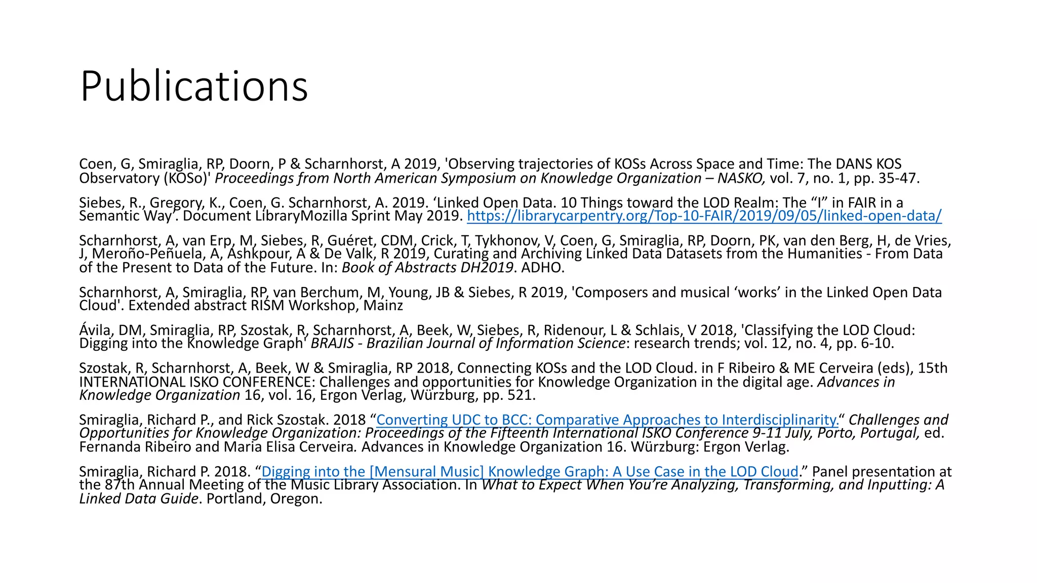 Digging into the Knowledge Graph (2017-2020) | PPT