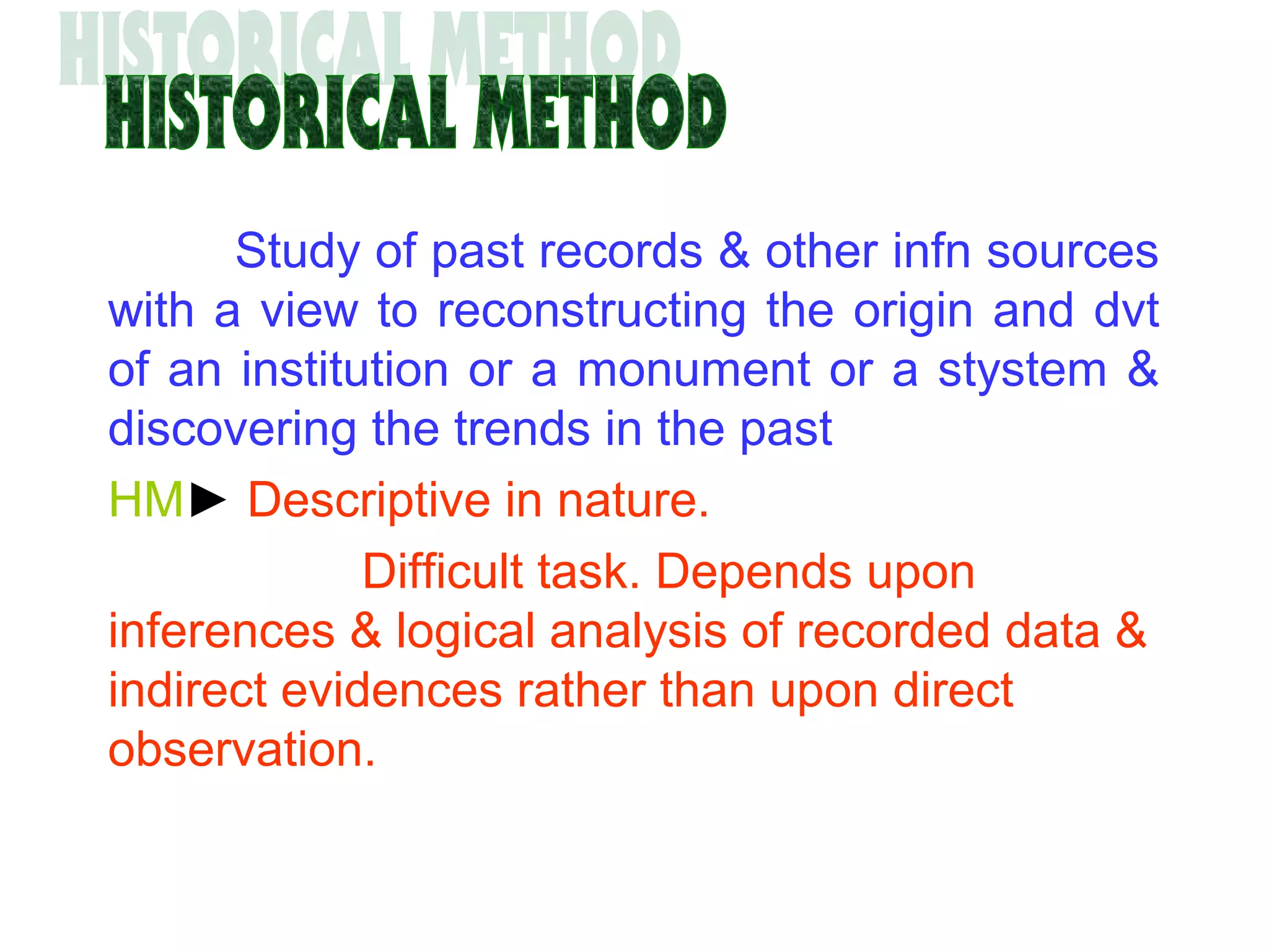 Historical Method of Research | PPT