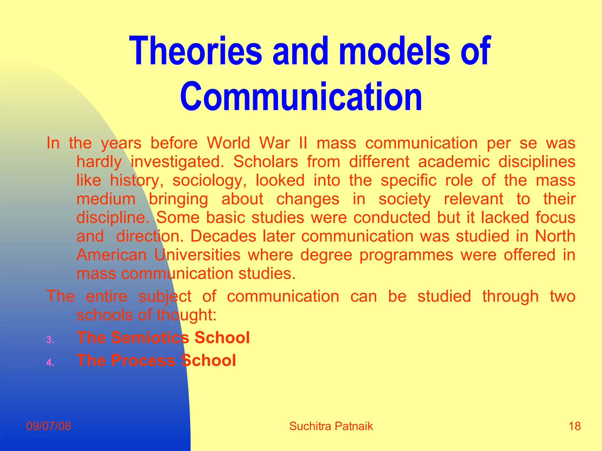Communication Concepts, Theories And Models1 | PPT