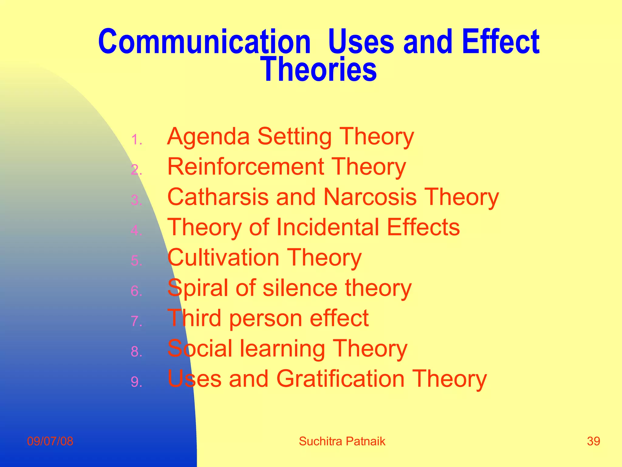 Communication Concepts, Theories And Models1 | PPT