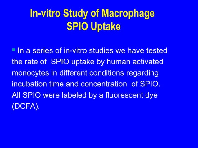 Spio mri studies by dr naghavi | PPT