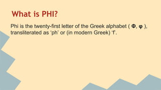 Pi and phi | PPT