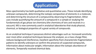 Working and principle of Mass Spectrometer | PDF