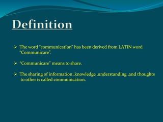 Communication Cycle | Communication | Communication process | PPTX