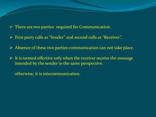 Communication Cycle | Communication | Communication process | PPTX