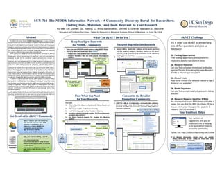 dkNET Poster ENDO 2016 | PPT