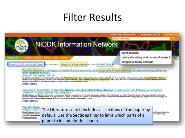 dkNET Literature Search Tutorial | PPT