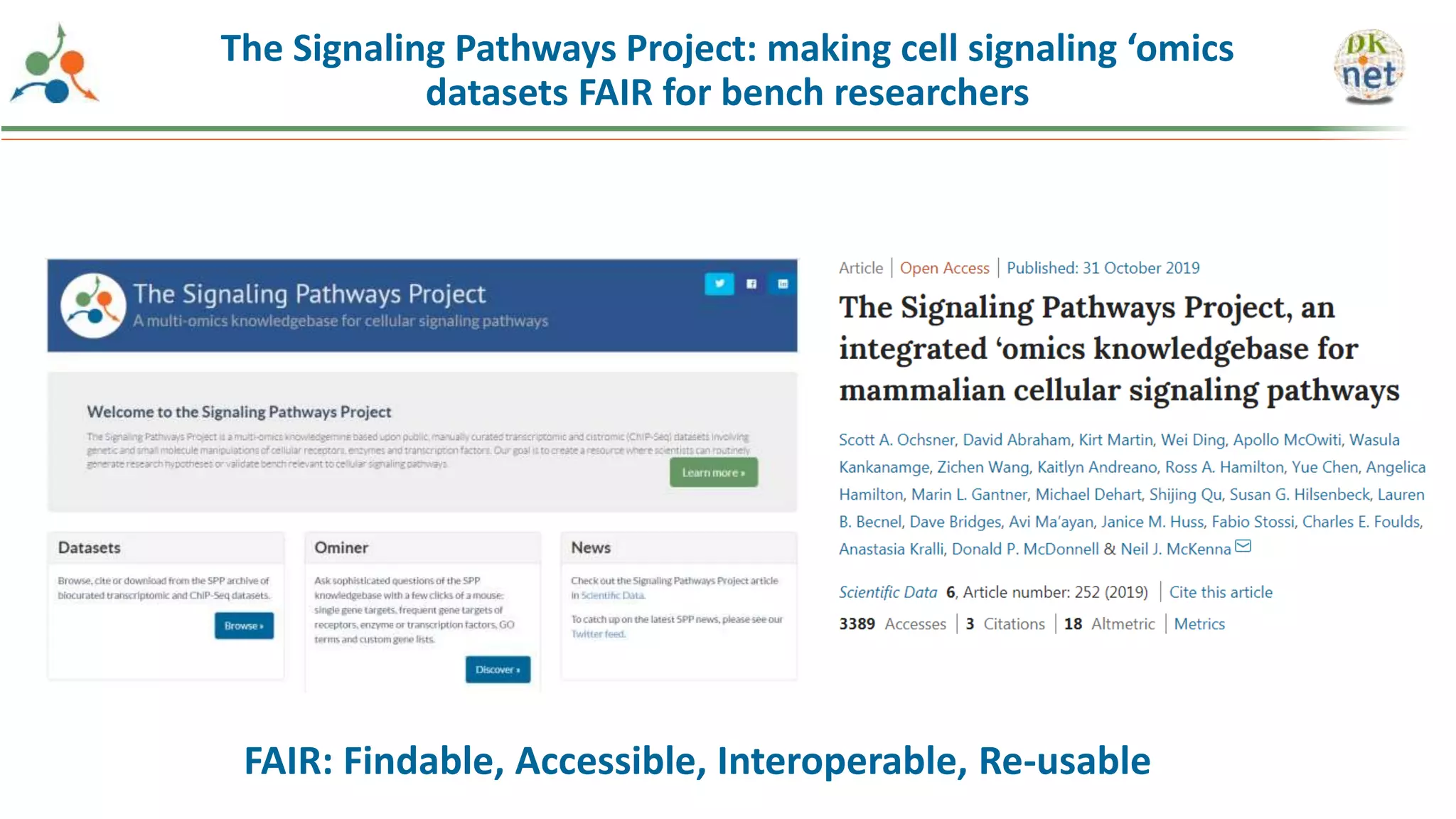 dkNET Webinar: dkNET Hypothesis Center - Signaling Pathways Project ...