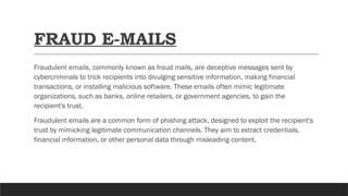 computer science class 11 ( phishing and fraud mails) .pptx