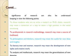 Basics of Research | PPT