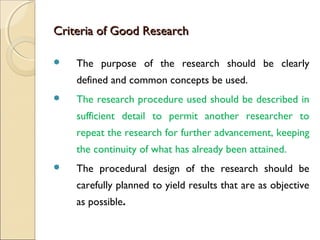 Basics of Research | PPT