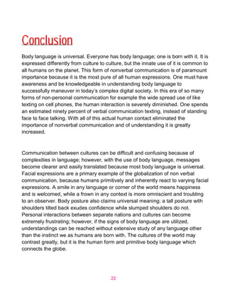 Importance of Body Language | PDF