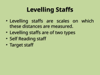 Principle of Levelling for various field and area and location | PPTX