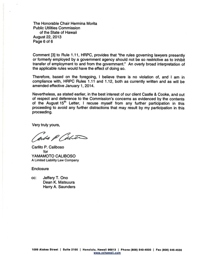 Carl Caliboso letter to PUC | PDF
