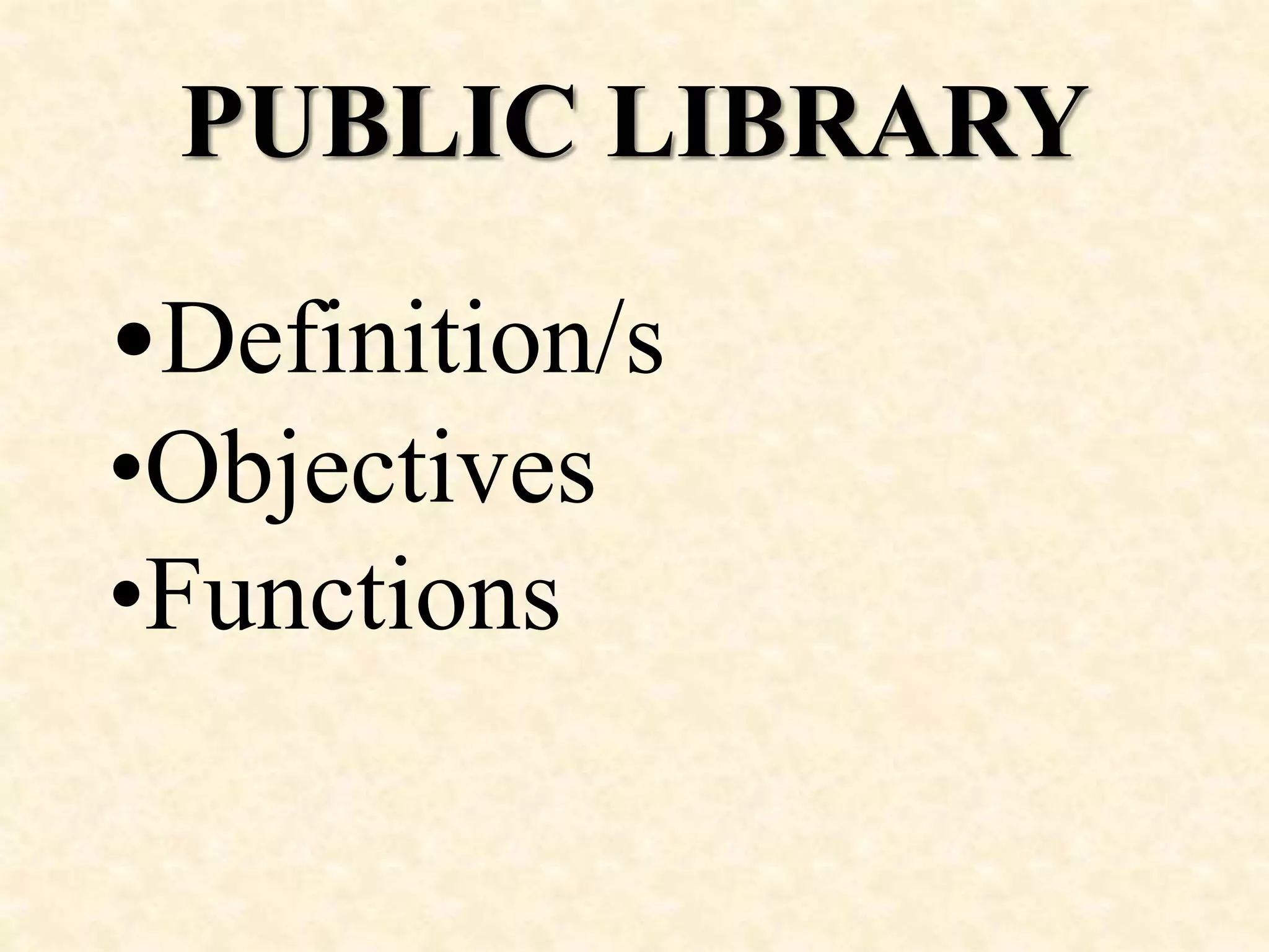 Types of Libraries | PPTX