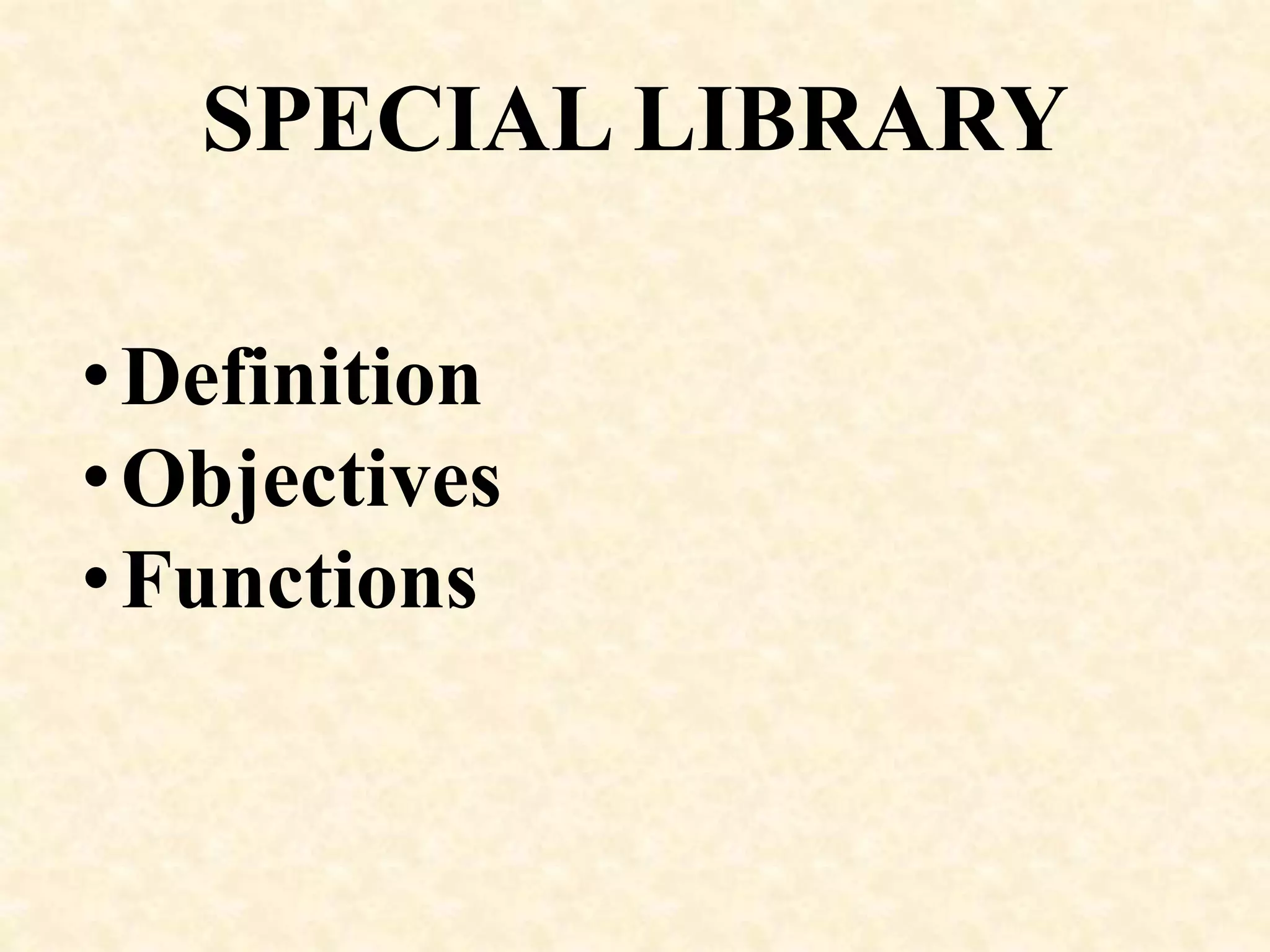 Types of Libraries | PPTX