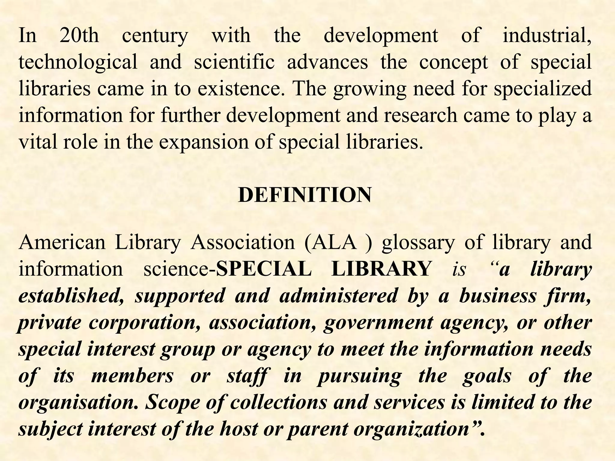 Types of Libraries | PPTX