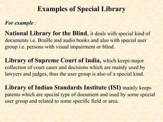 Types of Libraries | PPTX