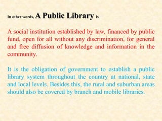 Types of Libraries | PPTX