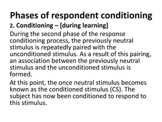 Respondent conditioning. A great way of teaching engineering students | PPTX