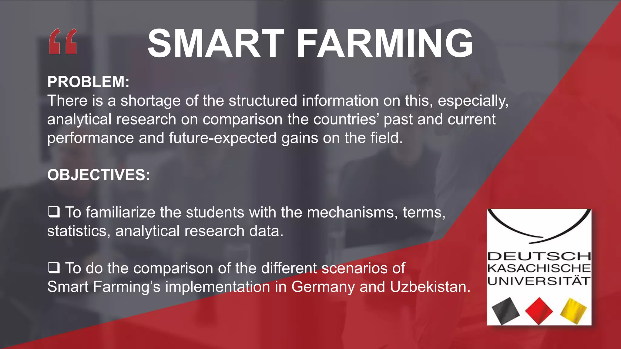 Smart Farming in Germany and Uzbekistan | PPTX