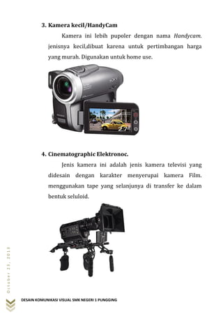 DKV VIDEOGRAFI MENGENAL ALAT PERANGKAT PEREKAMAN GAMBAR DAN ...