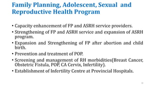 Overview of Health Programs at Provincial Level | PPTX