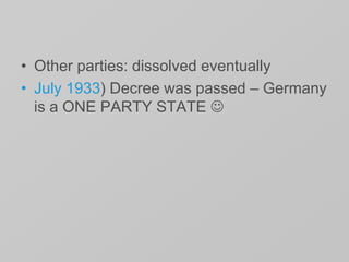 Hitler's Consolidation of Power | PPTX