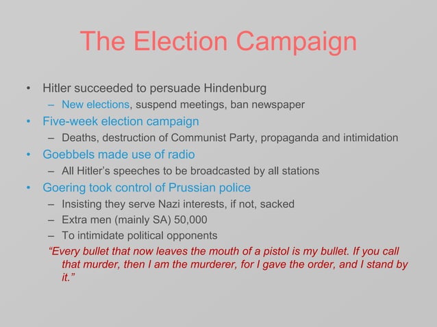 Hitler's Consolidation of Power | PPTX