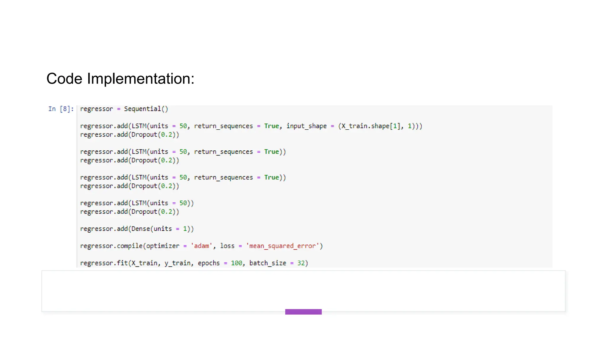 Implement LST perform LSTm stock Makrket Analysis | PPT