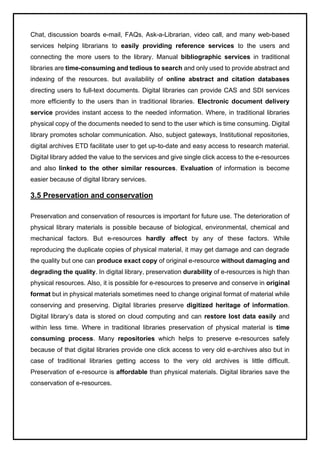 WHAT ARE THE ADVANTAGES OF DIGITAL LIBRARIES OVER TRADITIONAL LIBRARIES ...