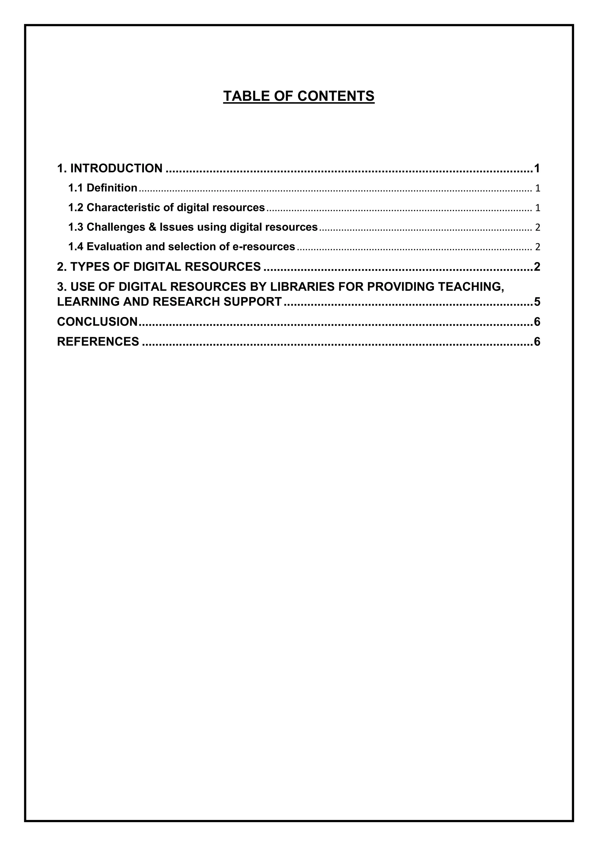 WHAT ARE DIGITAL RESOURCES? DISCUSS WHAT ARE DIFFERENT TYPES AND HOW ...