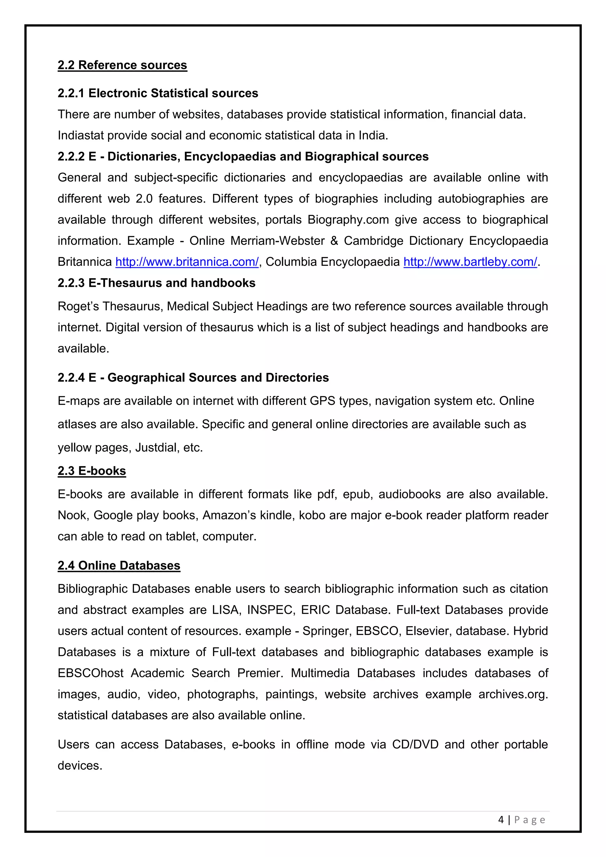 WHAT ARE DIGITAL RESOURCES? DISCUSS WHAT ARE DIFFERENT TYPES AND HOW ...