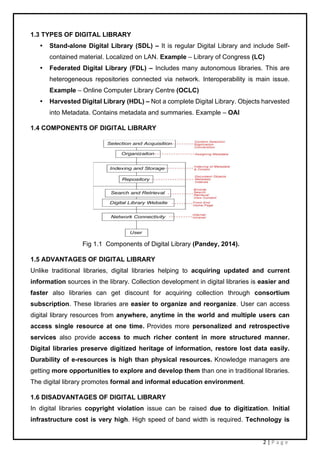 WHAT IS A DIGITAL LIBRARY? EXPLAIN NDLI AND ITS CONTRIBUTION. | PDF