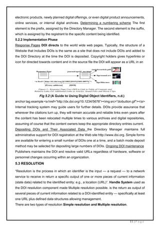 WHAT IS DIGITAL OBJECT IDENTIFIER? EXPLAIN ITS FEATURES AND OPERATION | PDF