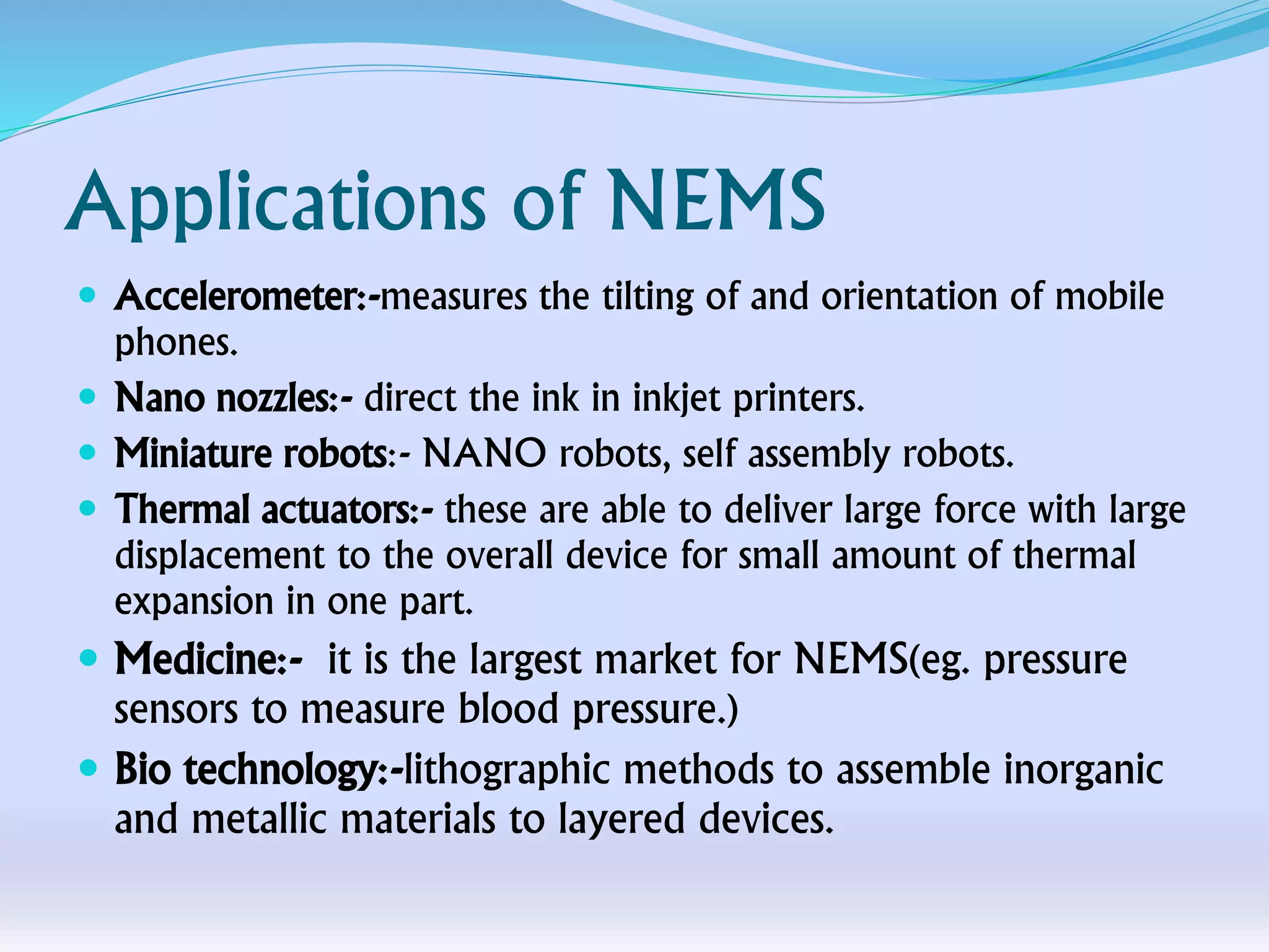 mems and nems | PPTX