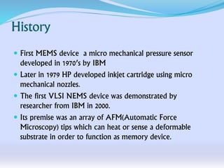 mems and nems | PPTX