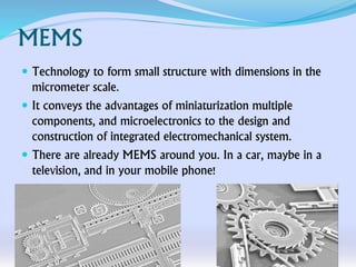 mems and nems | PPTX