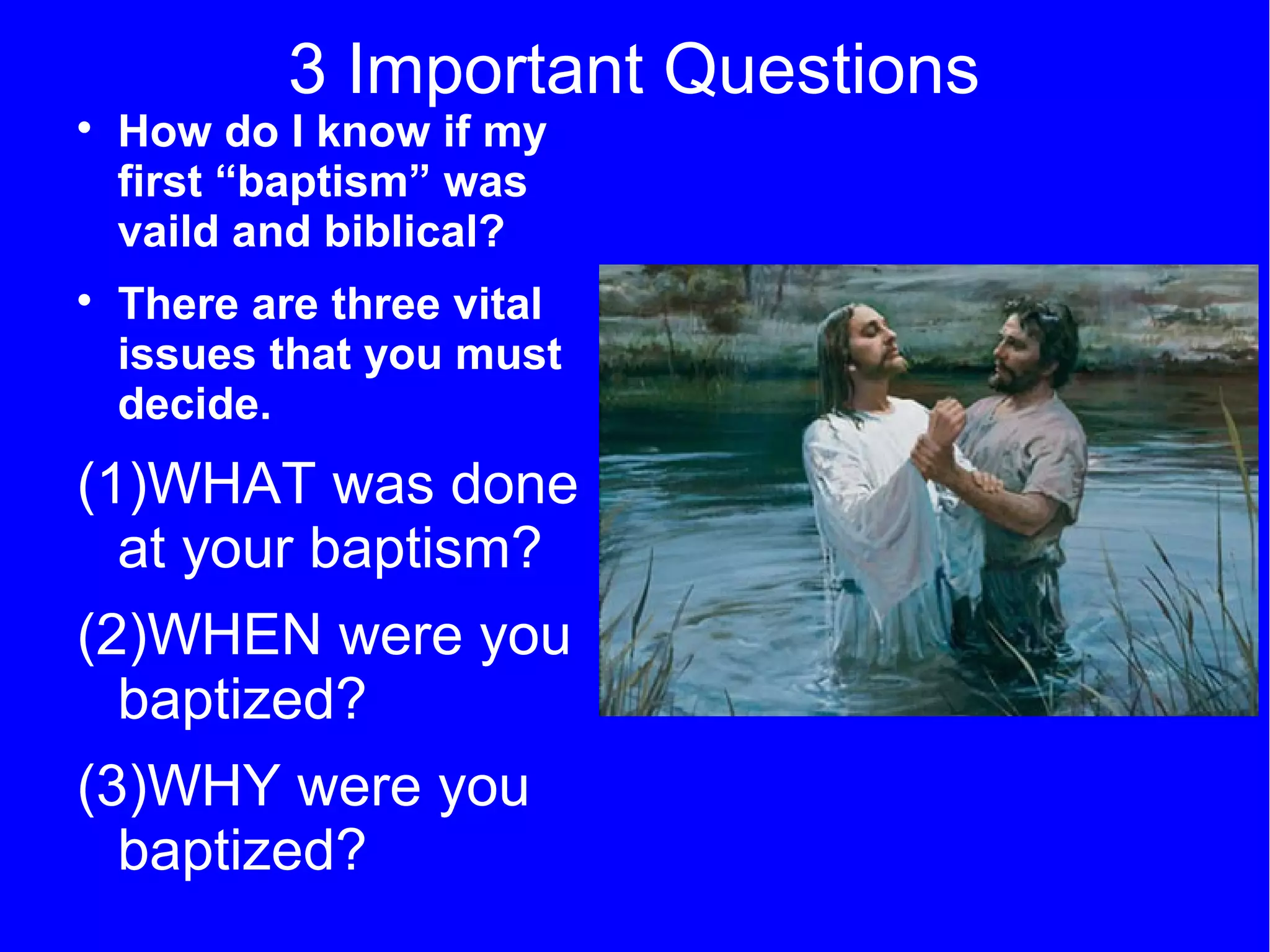 Dliscipleship Lesson No. 3 Baptism | PPT
