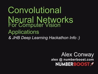 Convolutional Neural Networks for Computer vision Applications | PPTX