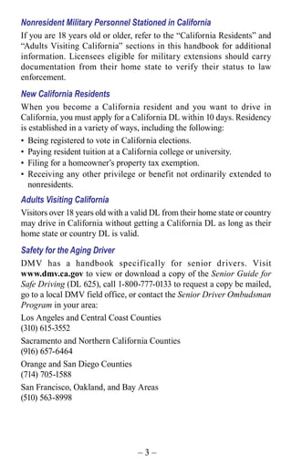 California DMV 2019 drivers handbook | PDF