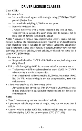 California DMV 2019 drivers handbook | PDF