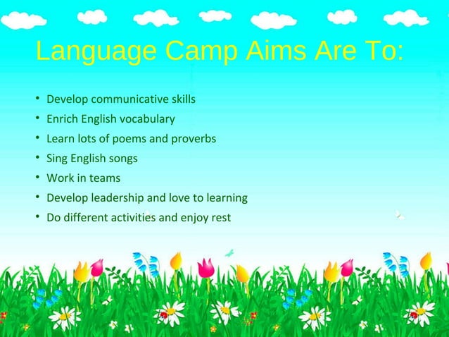 summer language camp | PPT