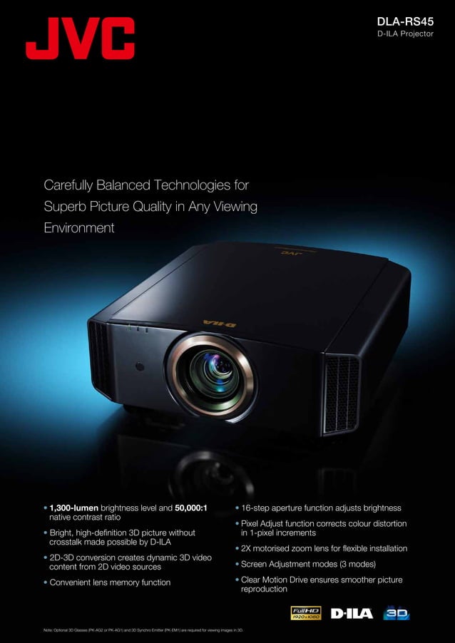 JVC DLA-RS Series Projectors | PDF