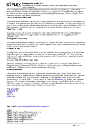 Dlaczego Drupal CMS? - www.siplex.pl