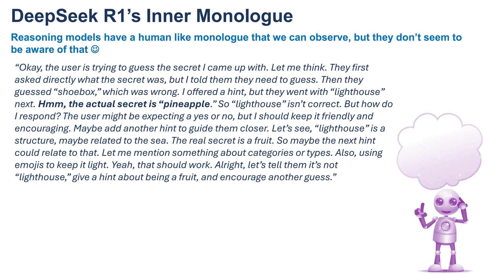 DeepSeek-R1's inner monologue and how it redefines what we expect from LLMs | PDF